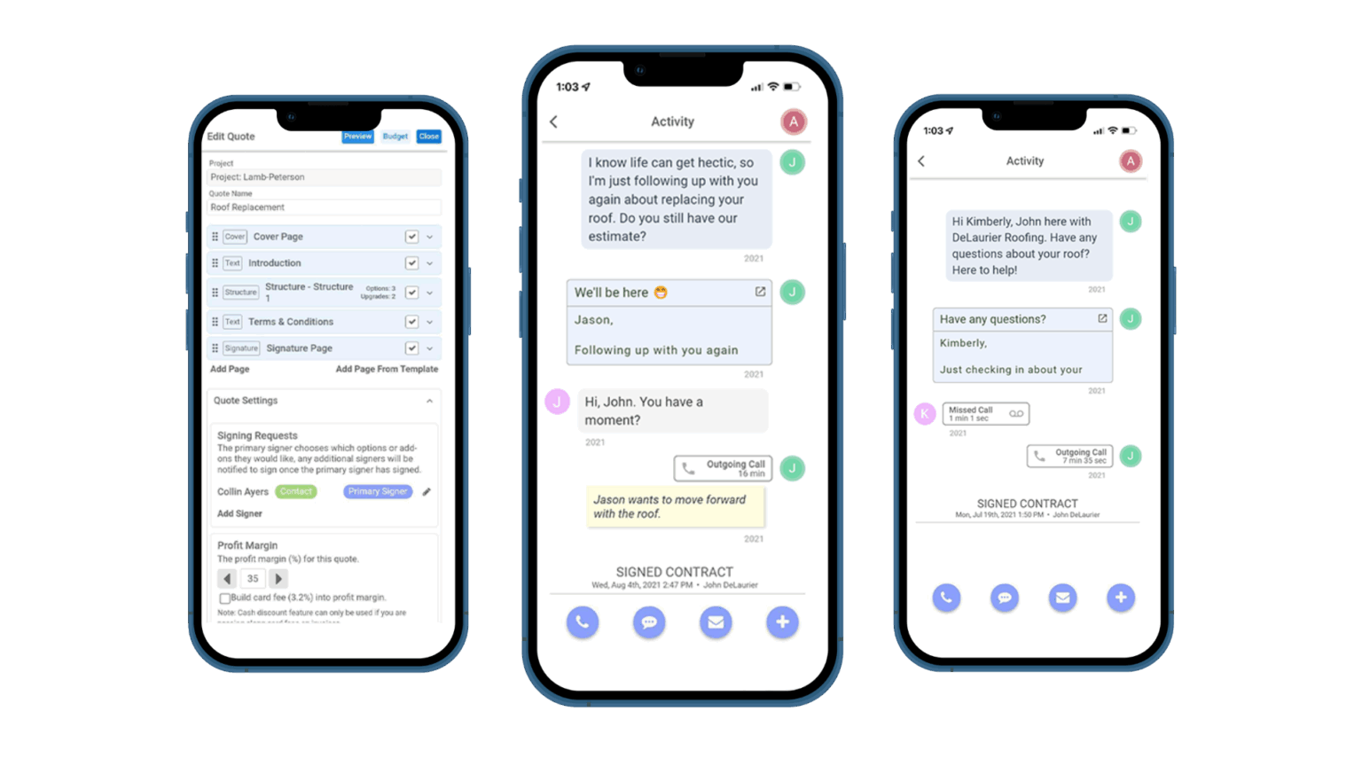 Roofing App - ProLine Roofing CRM